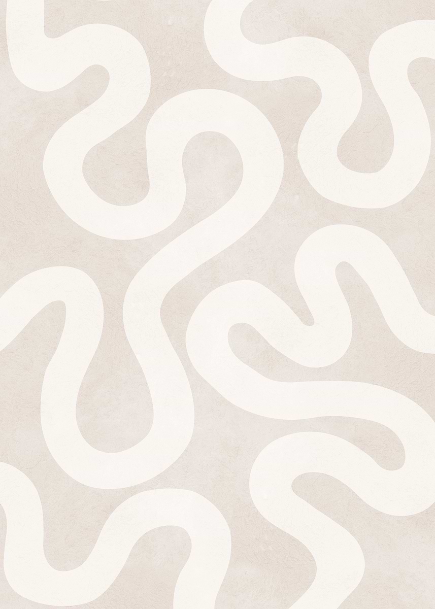'Abstract White Lines' Poster, picture, metal print, paint by Vitor ...