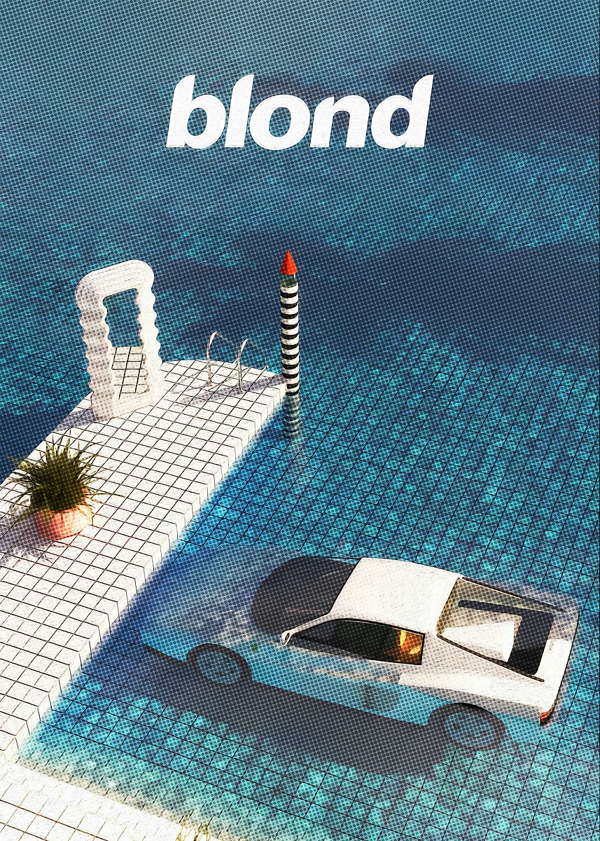 'Frank Ocean Blond Album Cover' Poster, picture, metal print, paint by ...