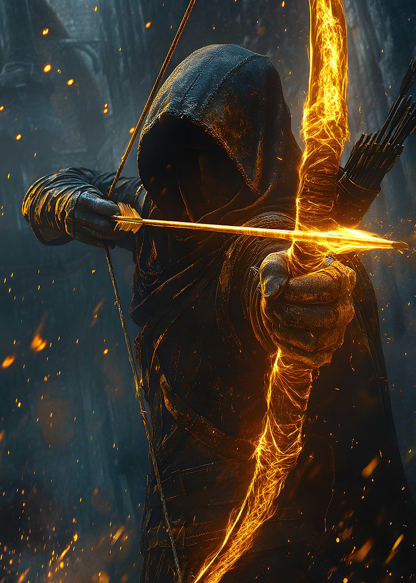 'Undead Archer' Poster, picture, metal print, paint by ahmedsaifit ...
