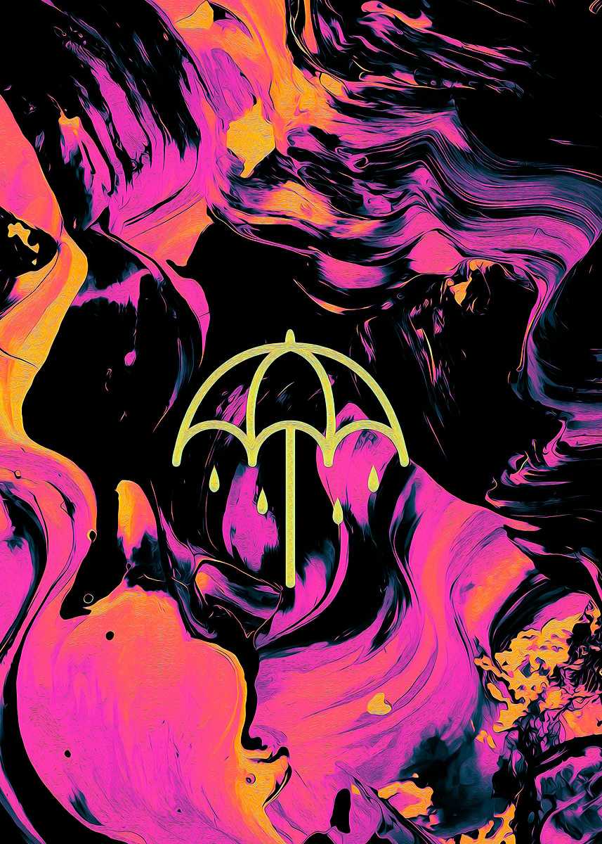 'bmth' Poster, picture, metal print, paint by adzinaz | Displate