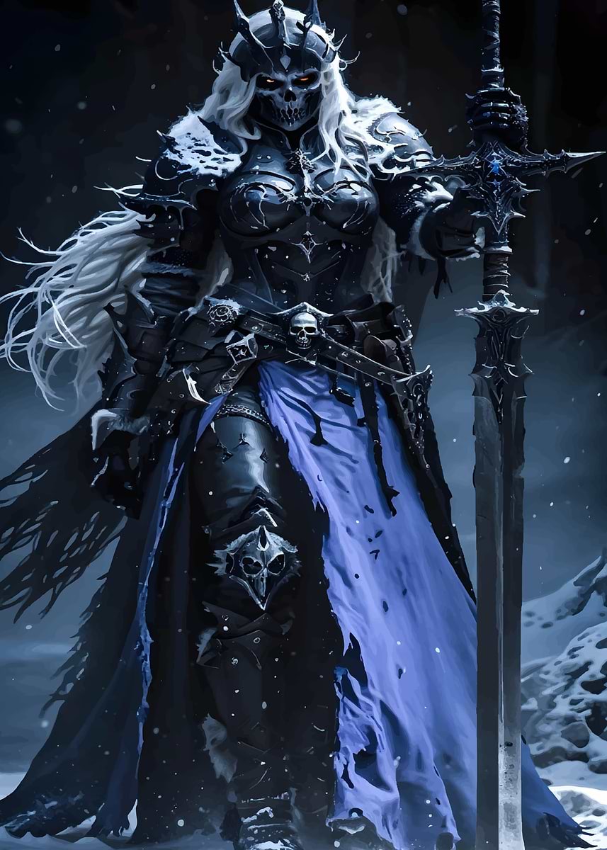 'Dark Fantasy Warrior' Poster, picture, metal print, paint by Nur ...