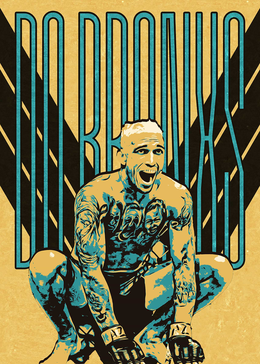 'Charles Do Bronx Oliveira' Poster, picture, metal print, paint by ...