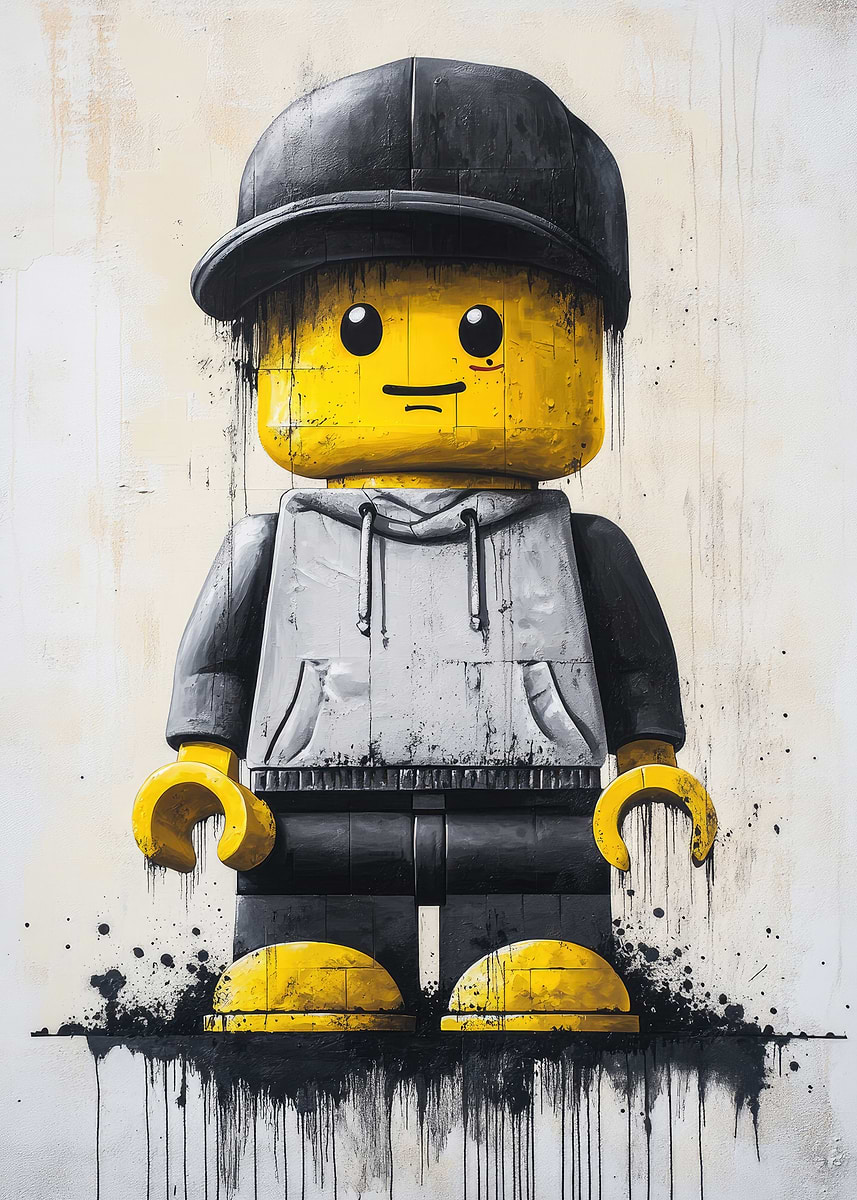 'Hipster Street Art' Poster, picture, metal print, paint by Kimora ...