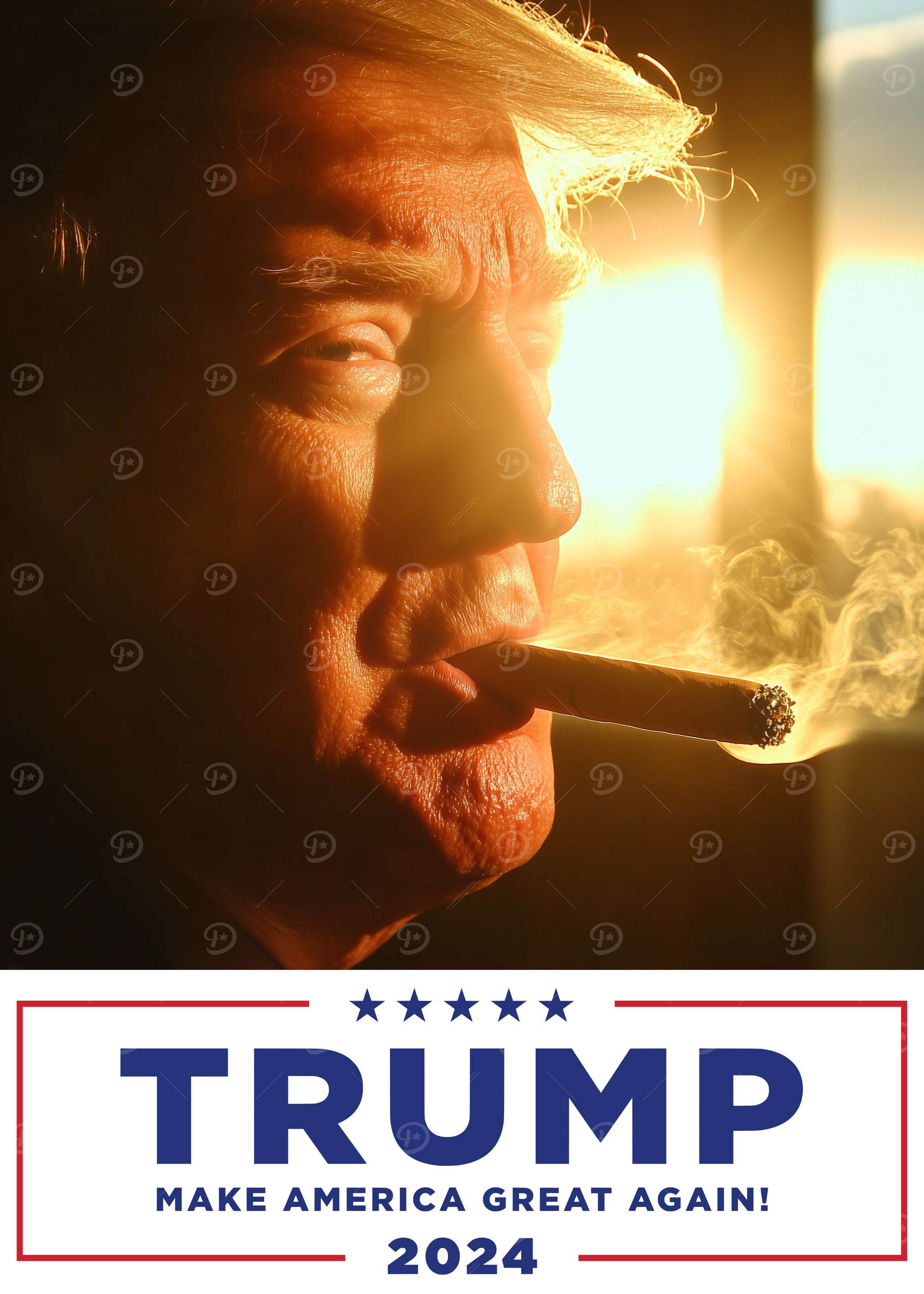 'Trump 2024 Poster' Poster, picture, metal print, paint by Tazzie ...