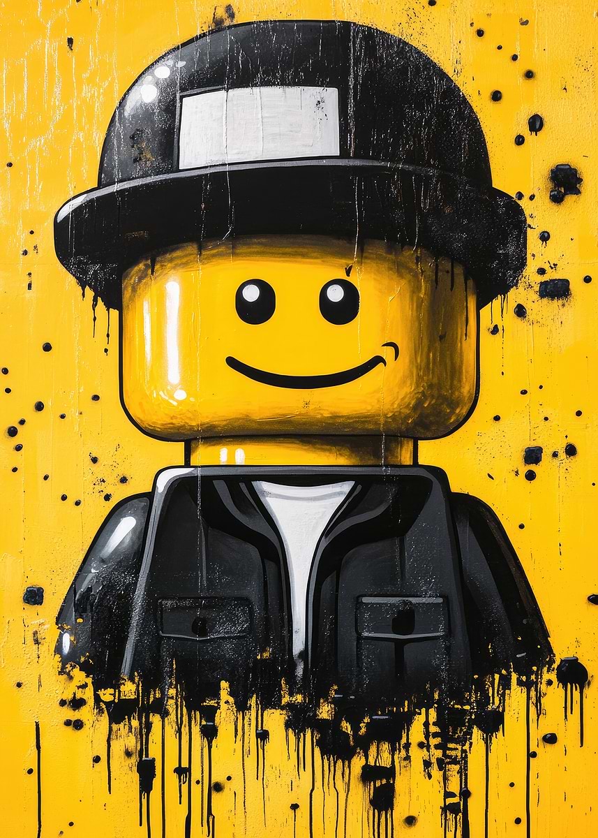 'Hipster Graffiti Art' Poster, picture, metal print, paint by Kimora ...