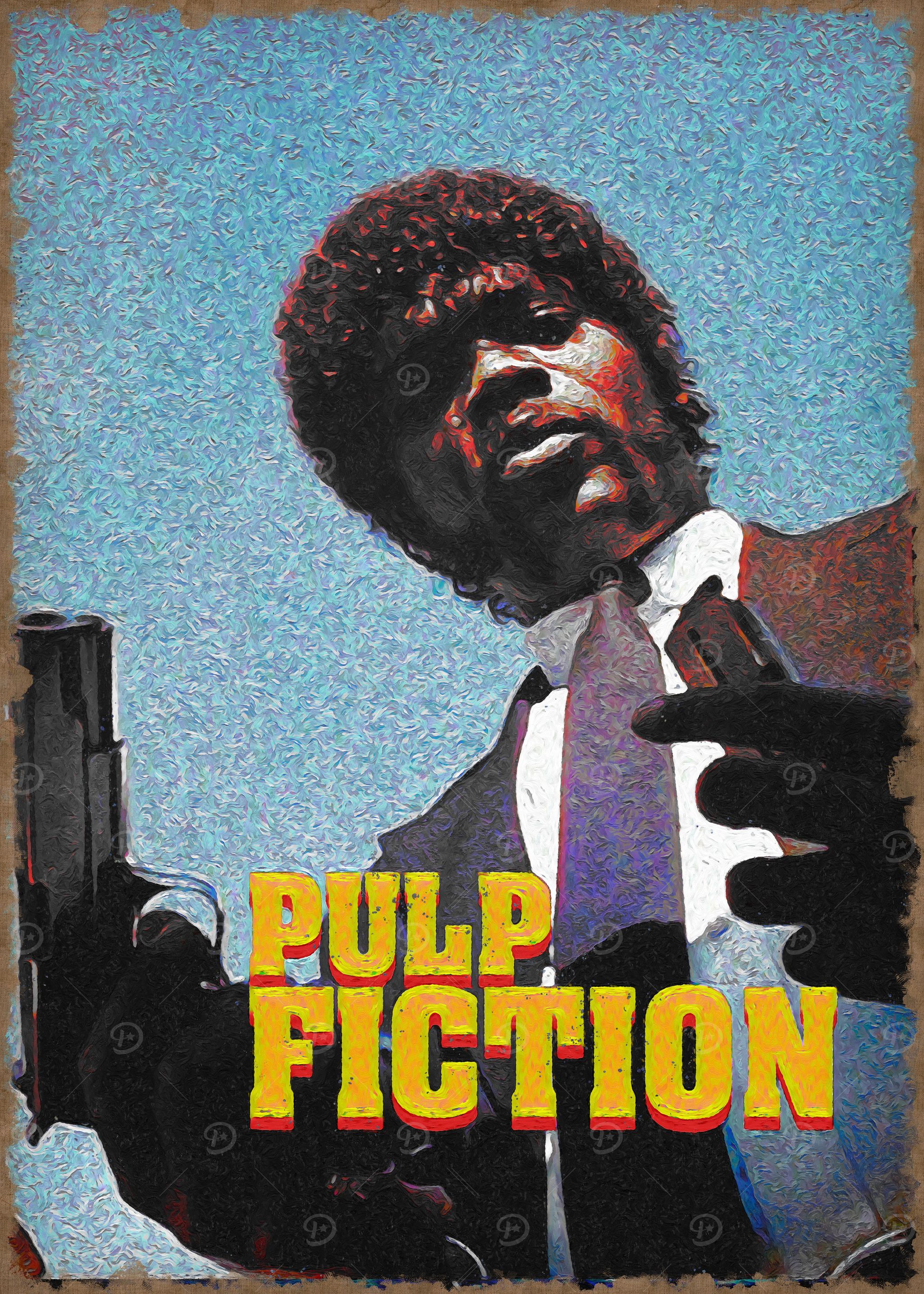 'Pulp Fiction Poster' Poster, picture, metal print, paint by The ...