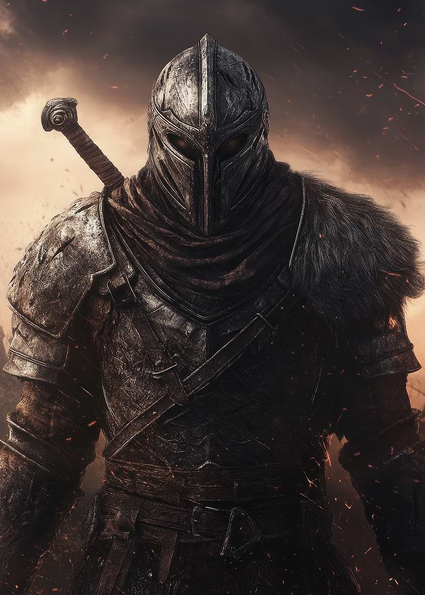 'Medieval Knight' Poster, picture, metal print, paint by Kimora | Displate