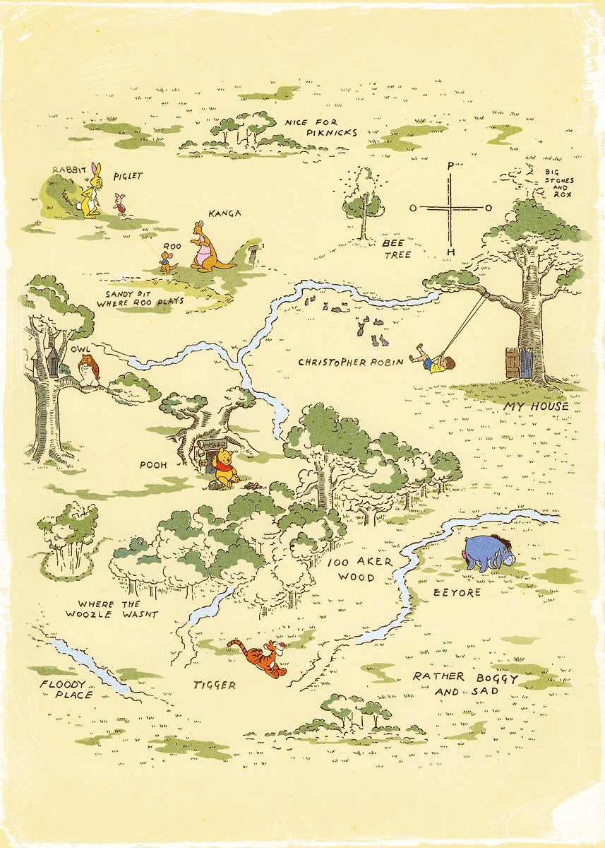 'Hundred Acre Wood Color' Poster, picture, metal print, paint by Disney ...