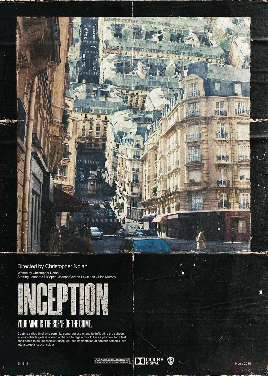 'Inception ' Poster, picture, metal print, paint by Nerdworld 1 | Displate