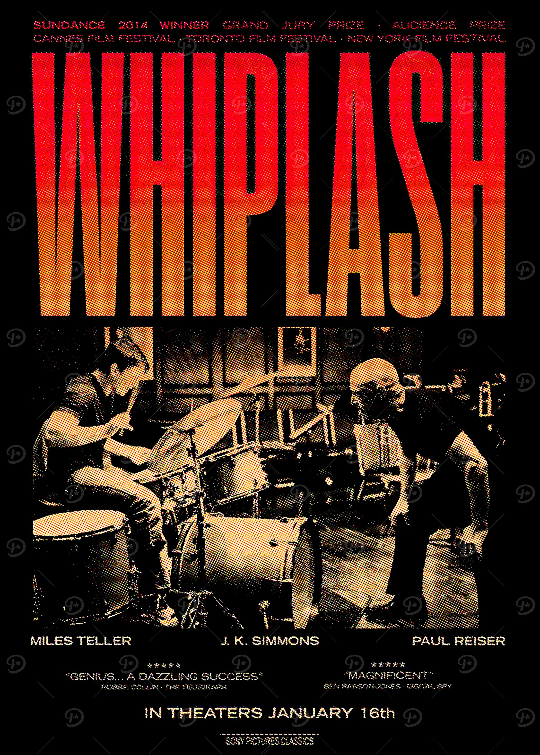 'Whiplash Movie Poster' Poster, picture, metal print, paint by ...