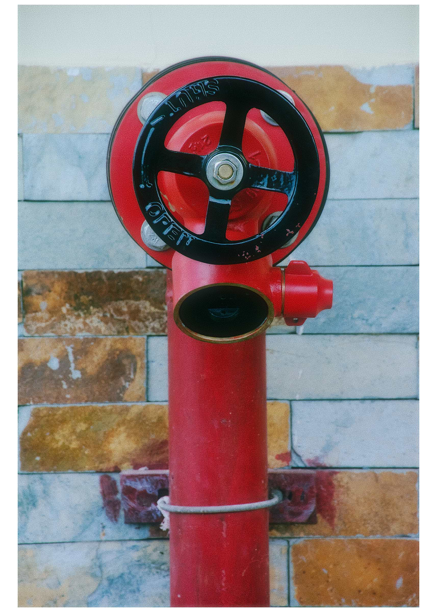 'Red Fire Hydrant' Poster, picture, metal print, paint by Jaughn Ekow ...