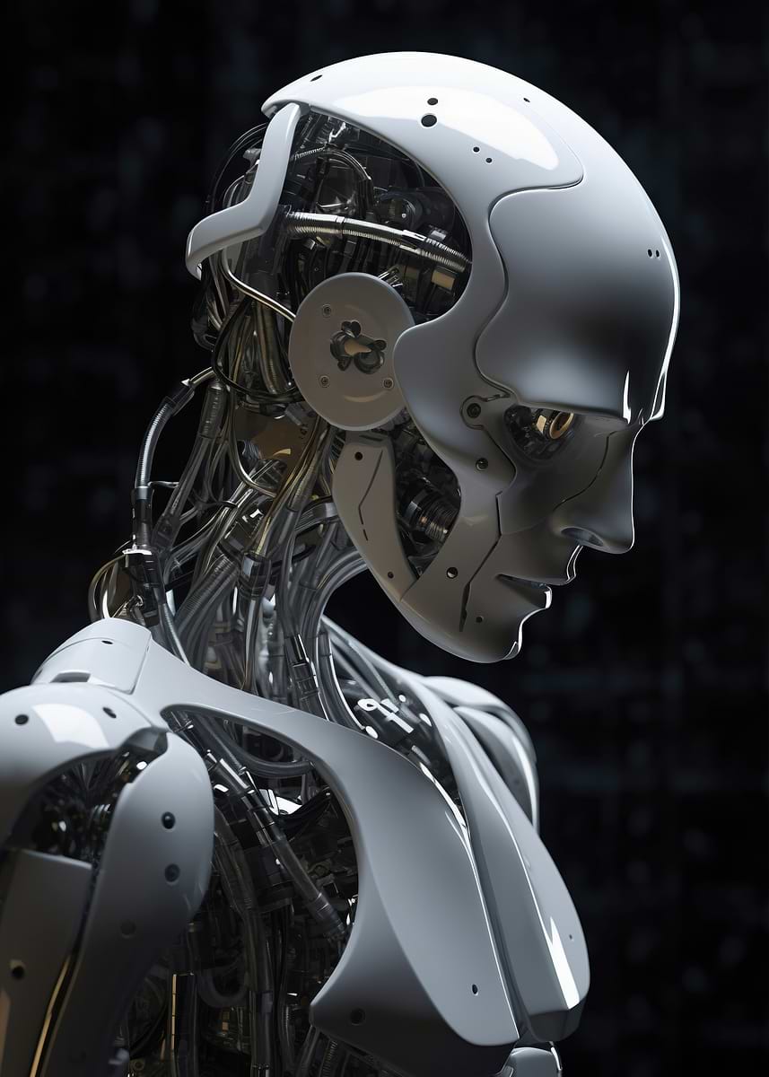 'Android Cybernetic Robot' Poster, picture, metal print, paint by Milim ...