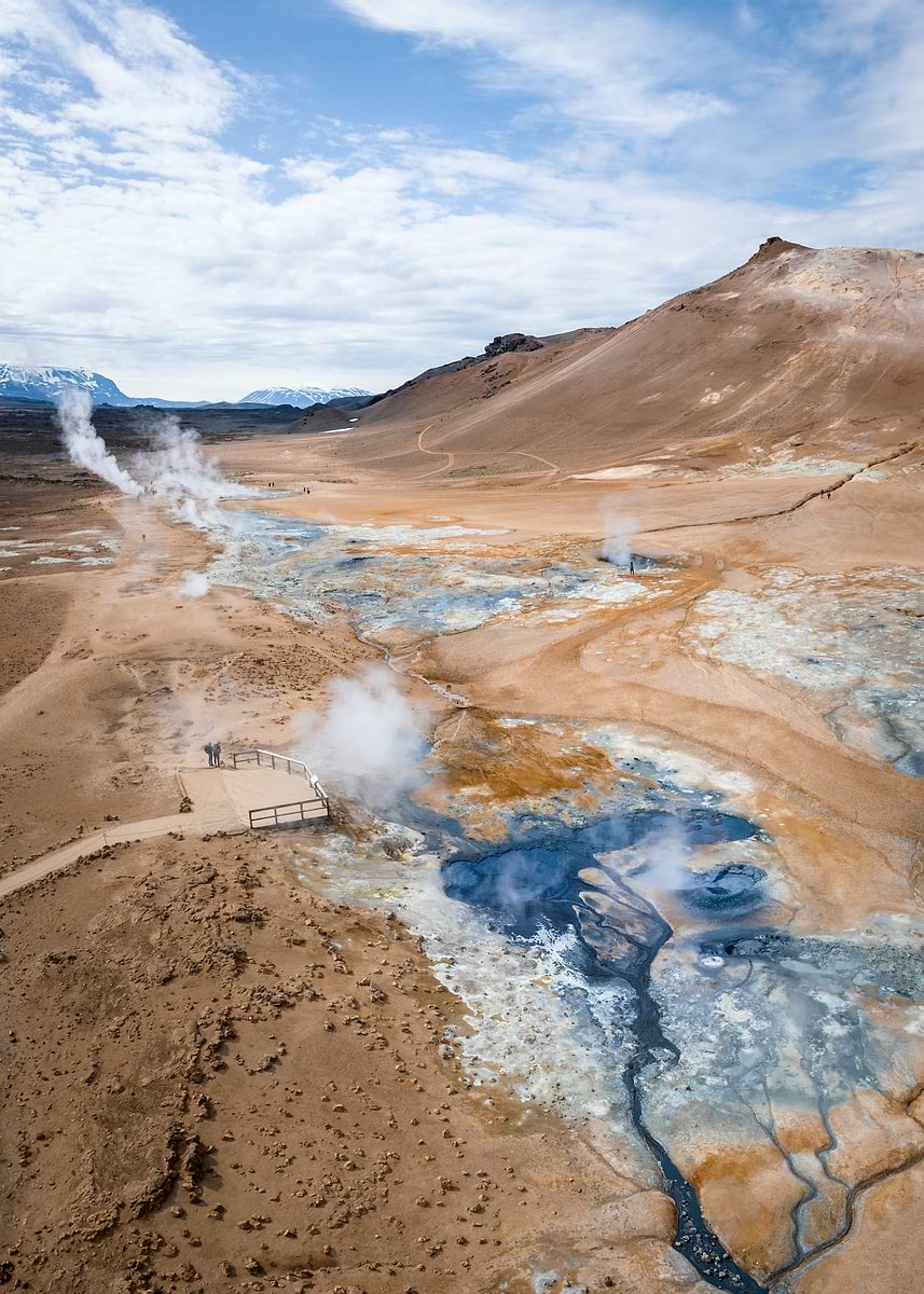 'Icelandic Geothermal Landscape' Poster, picture, metal print, paint by ...