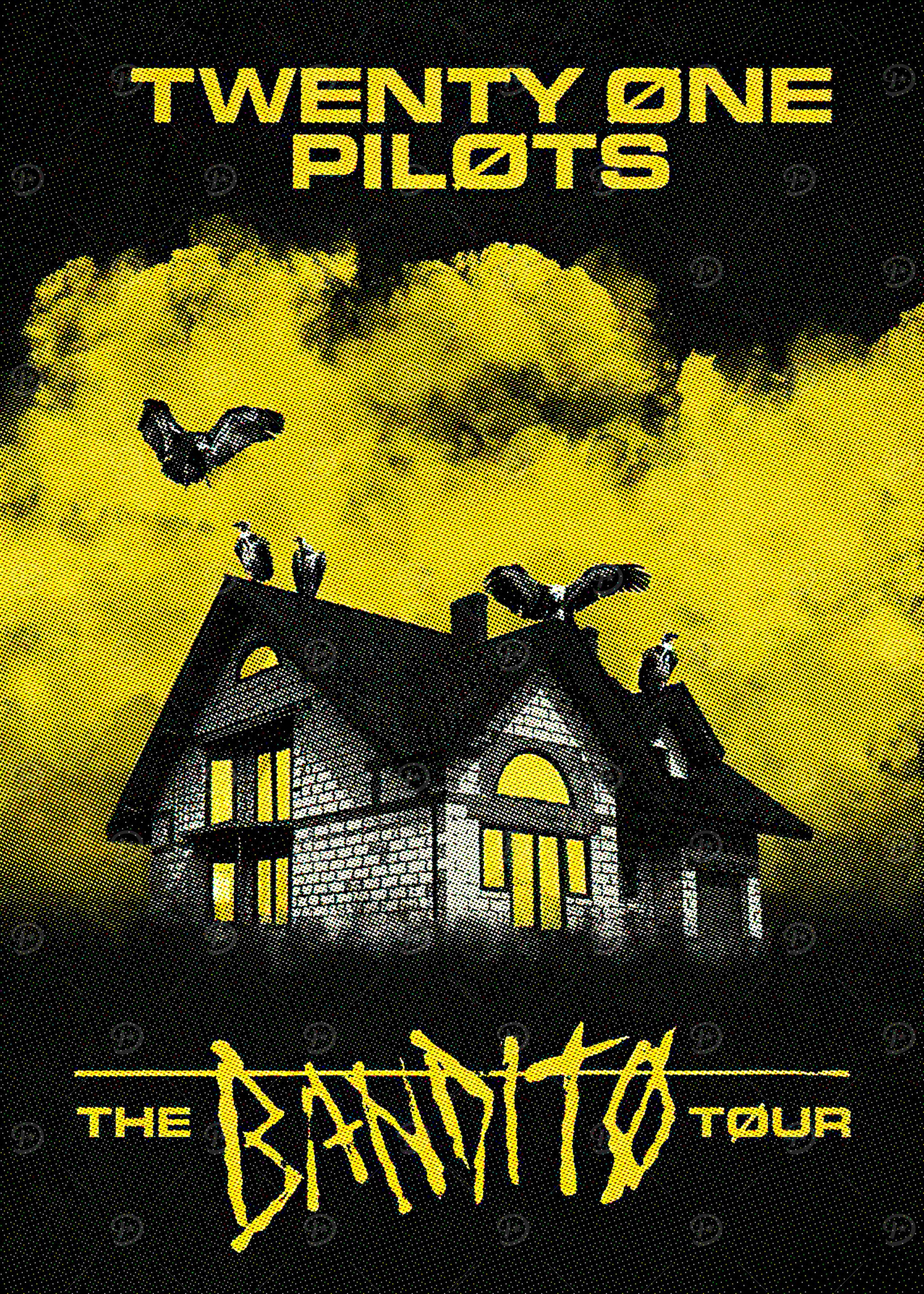 'Twenty One Pilots Bandito Tour Poster' Poster, picture, metal print ...