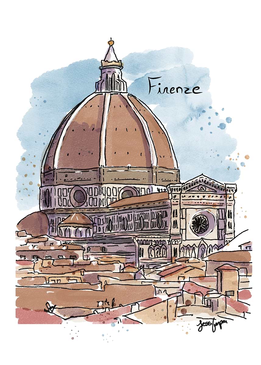 'Florence, Italy - Santa Maria Del Fiore' Poster, picture, metal print ...