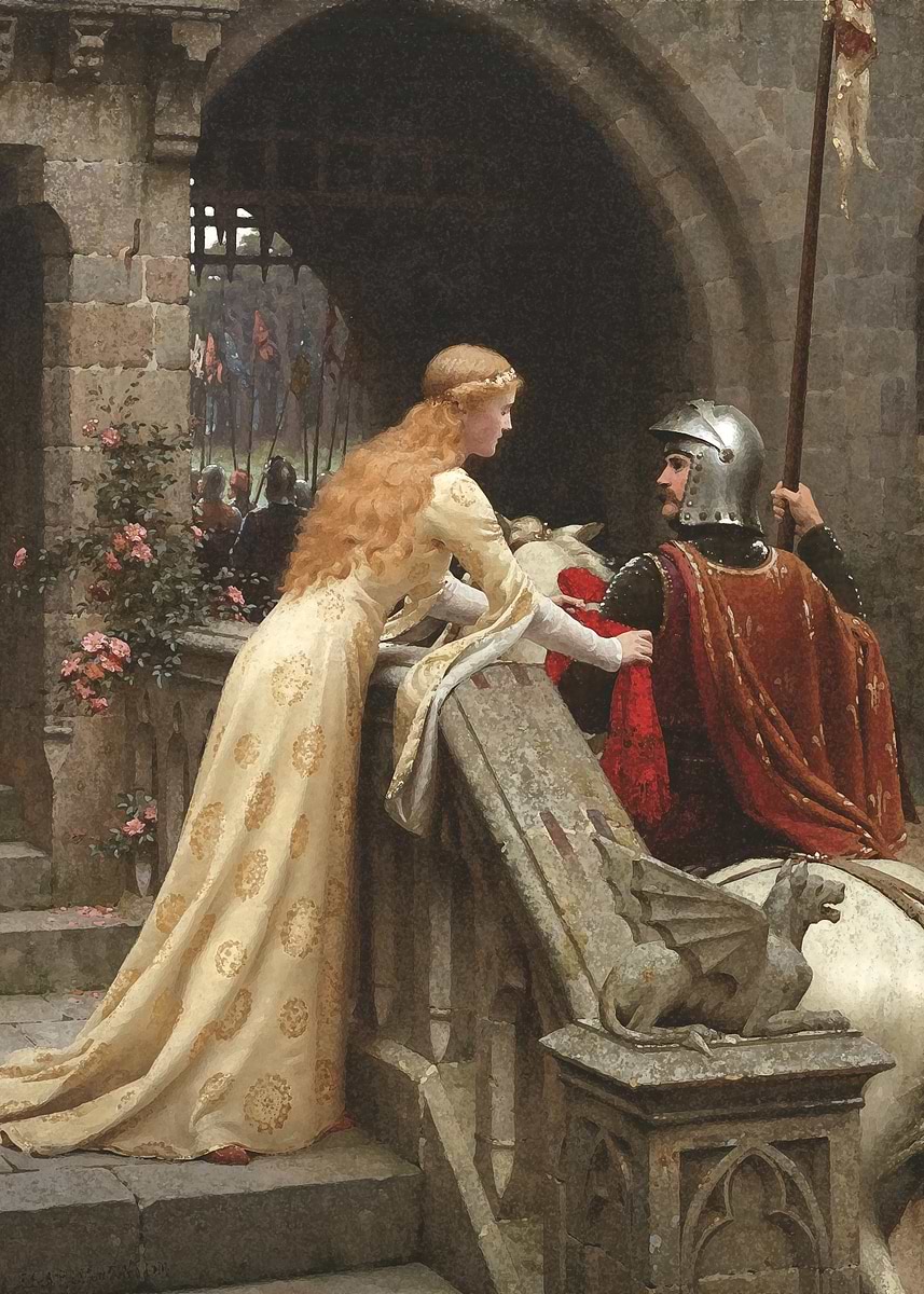 'Medieval Farewell' Poster, picture, metal print, paint by Tomi | Displate