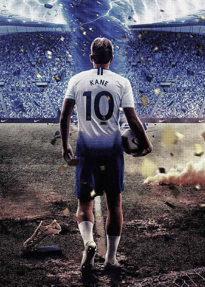 'Harry Kane Football Poster' Poster, picture, metal print, paint by ...