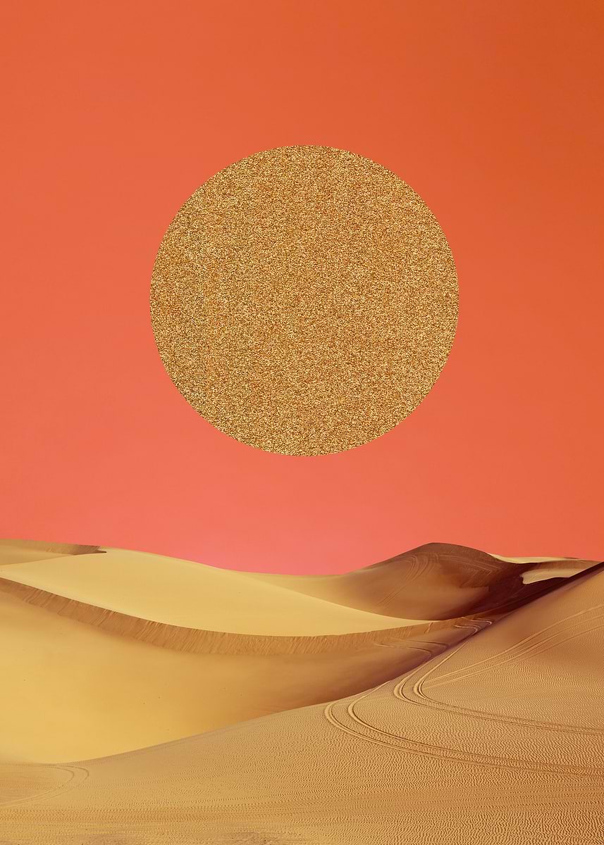 'Desert Sunset Dream' Poster, picture, metal print, paint by MishMash ...