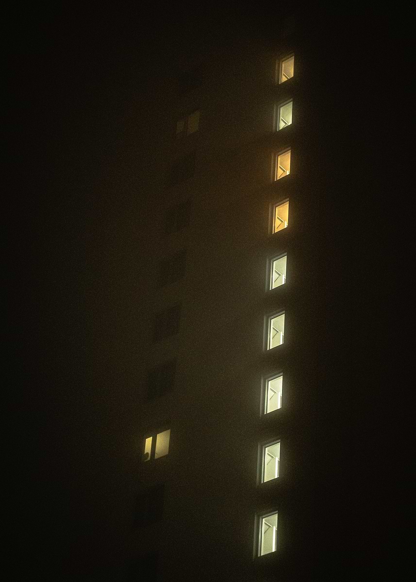 'Luminous Windows in Fog' Poster, picture, metal print, paint by Dan ...