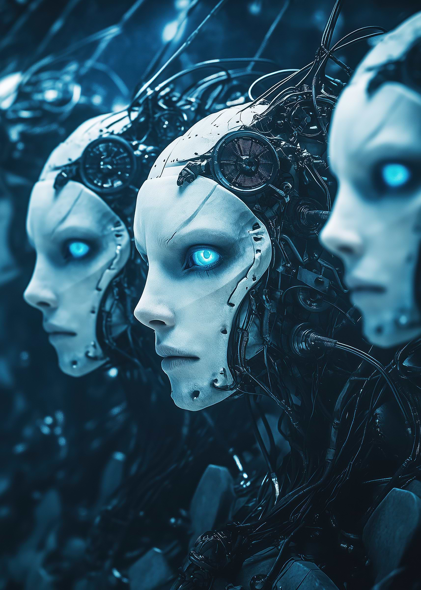 'Cybernetic Androids' Poster, picture, metal print, paint by FrameCraft ...
