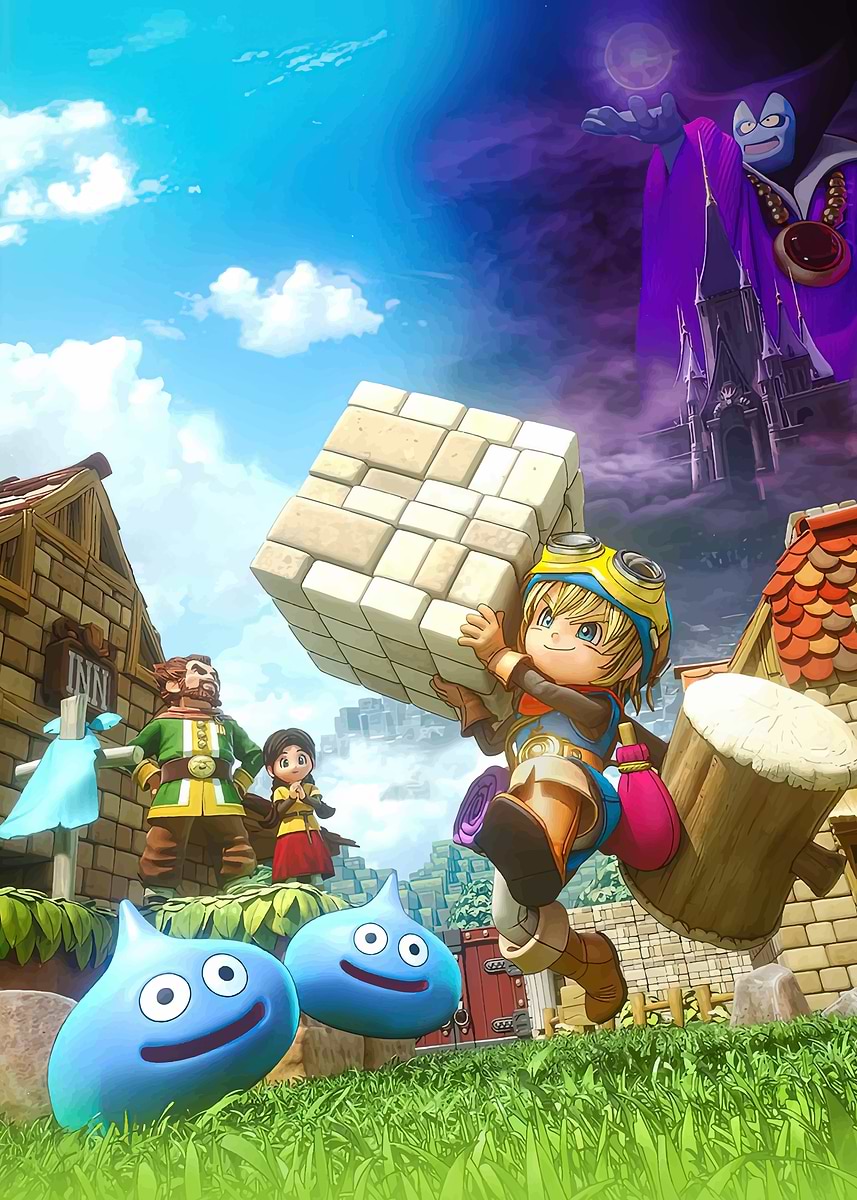 'Dragon Quest' Poster, picture, metal print, paint by the jack | Displate