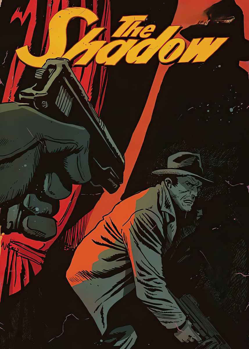 'The Shadow Comic Cover' Poster, picture, metal print, paint by comic ...