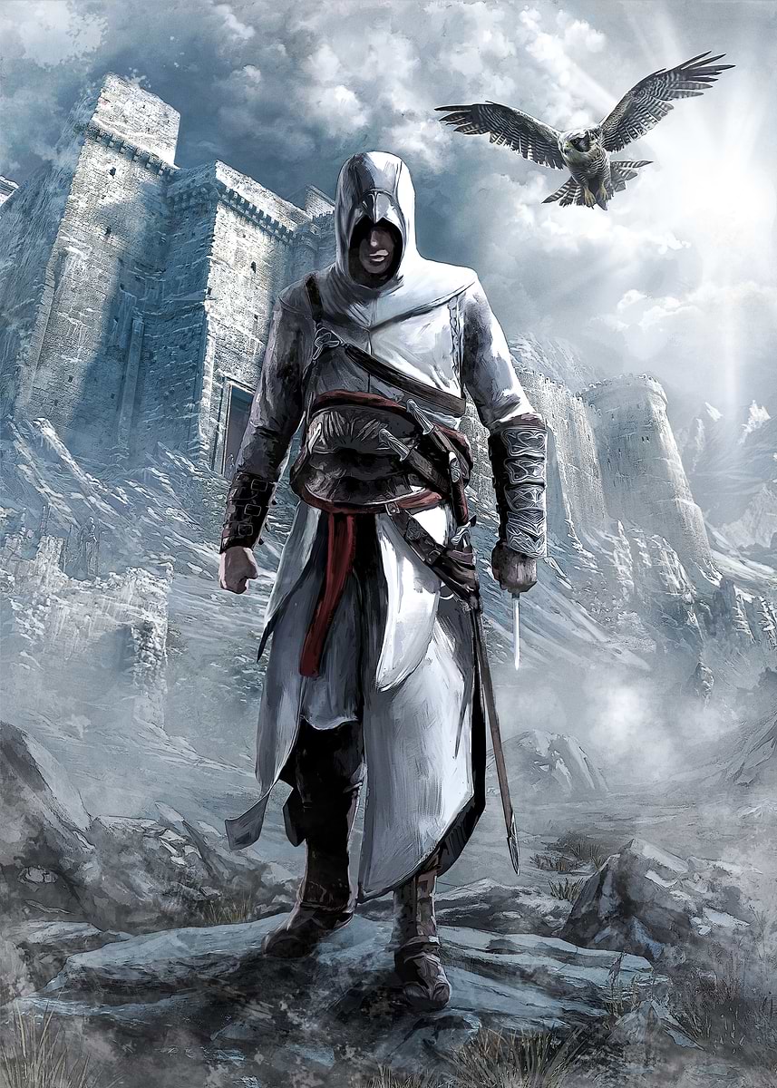 'Altaïr Ibn-La’Ahad' Poster, picture, metal print, paint by Assassin's ...