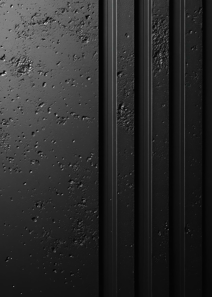 'Black Textured Wall' Poster, picture, metal print, paint by Rano Sait ...