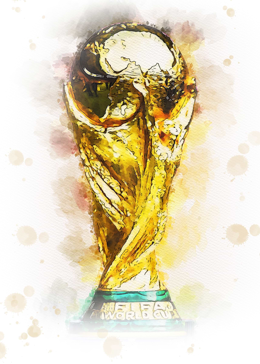 'FIFA World Cup Trophy' Poster, picture, metal print, paint by Defi ...