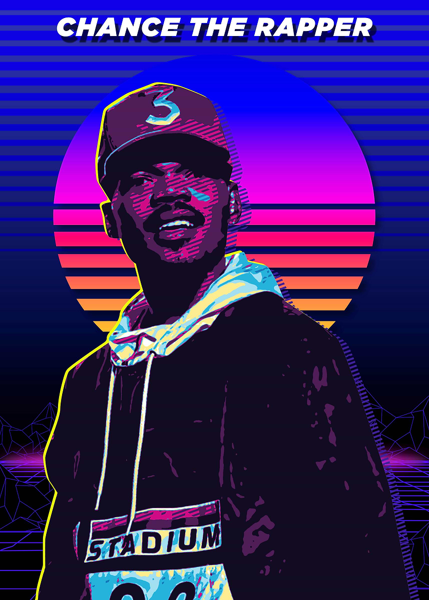 'Chance the Rapper Retro Art' Poster, picture, metal print, paint by ...