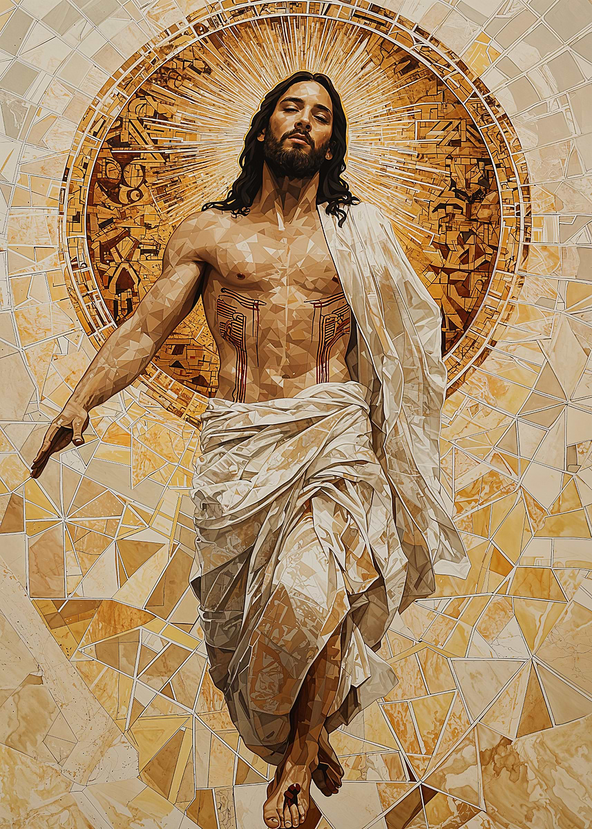 'Modern Jesus Painting' Poster, picture, metal print, paint by ...