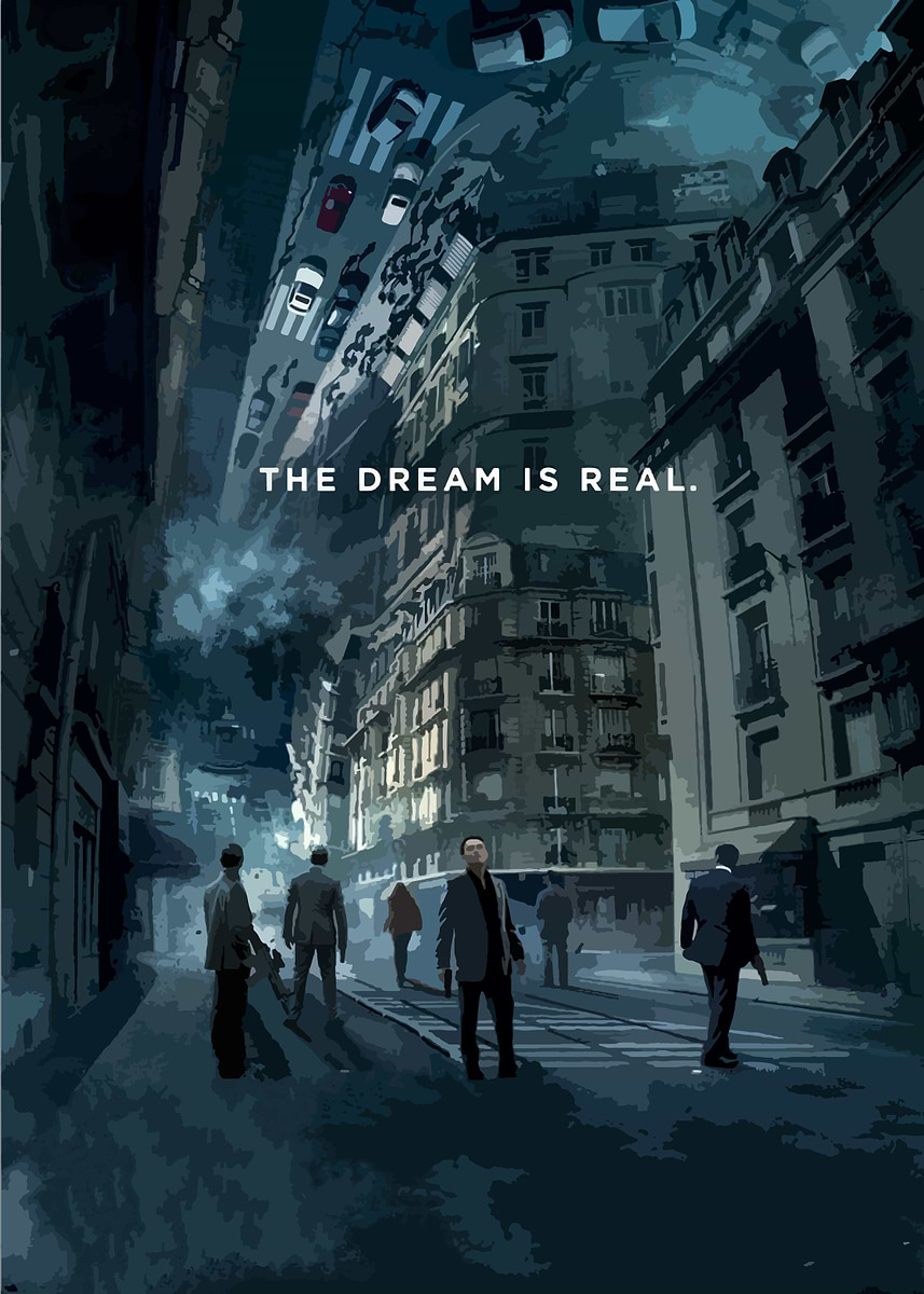 'Inception ' Poster, picture, metal print, paint by Aaron Elmer | Displate