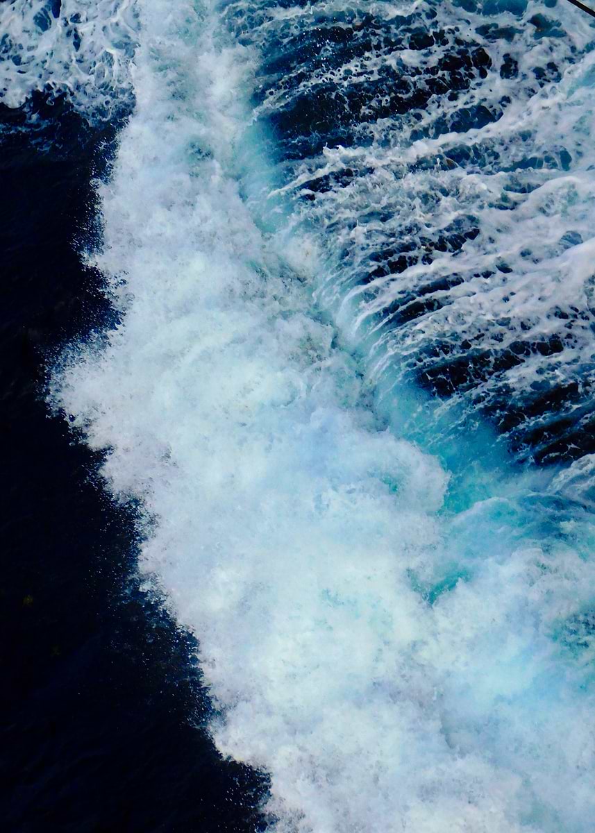 'Ocean Wave Crashing' Poster, picture, metal print, paint by Matthew ...