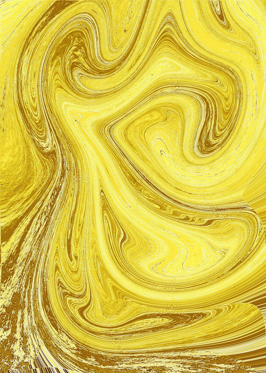 'Abstract Gold Swirls' Poster, picture, metal print, paint by ...