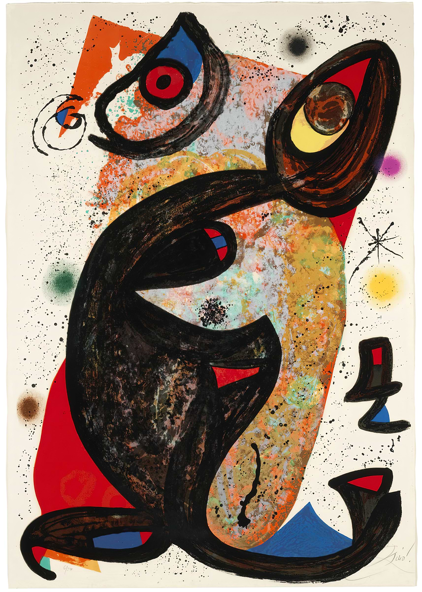 'Abstract Cat Painting Joan Miró' Poster, picture, metal print, paint ...
