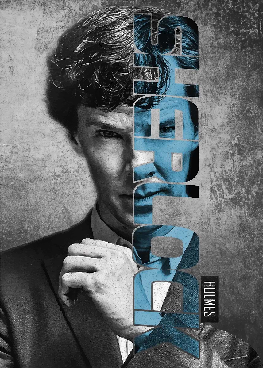 'Sherlock Holmes Portrait' Poster, picture, metal print, paint by ...