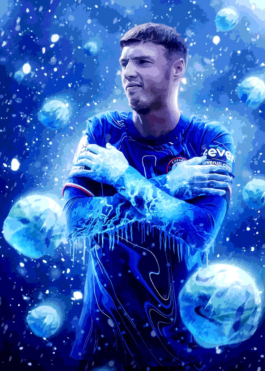 'Cole Palmer Celebration' Poster, picture, metal print, paint by Balint ...