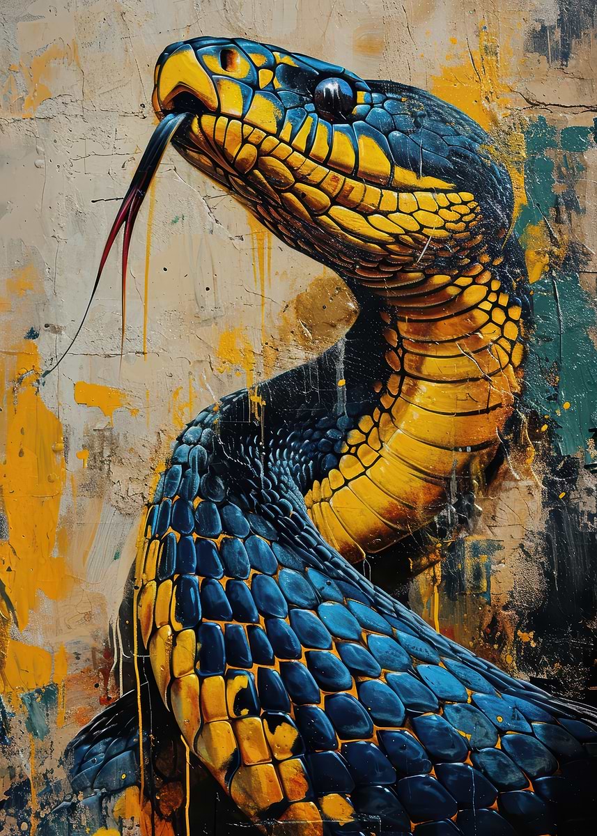 'The Insidious Snake' Poster, picture, metal print, paint by Kingdom of ...