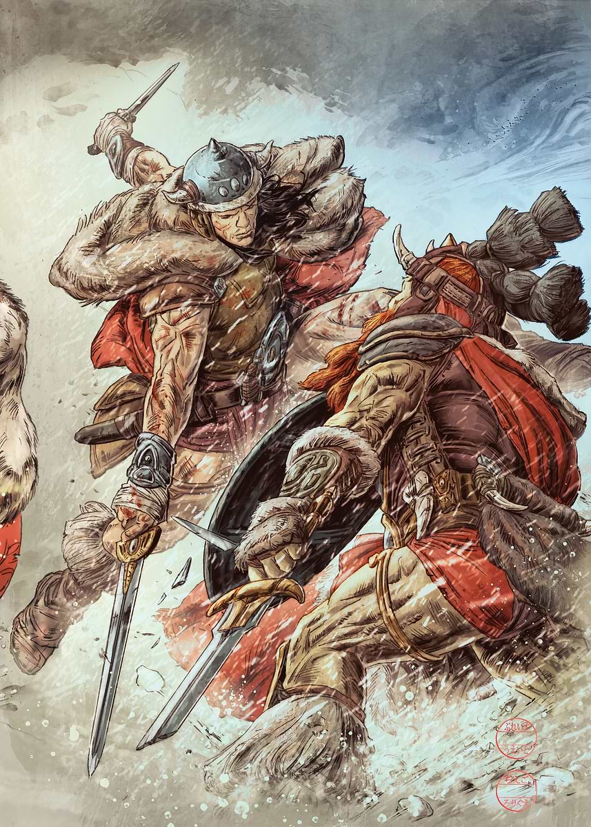 'Fighting Conan' Poster, picture, metal print, paint by Conan Exiles ...