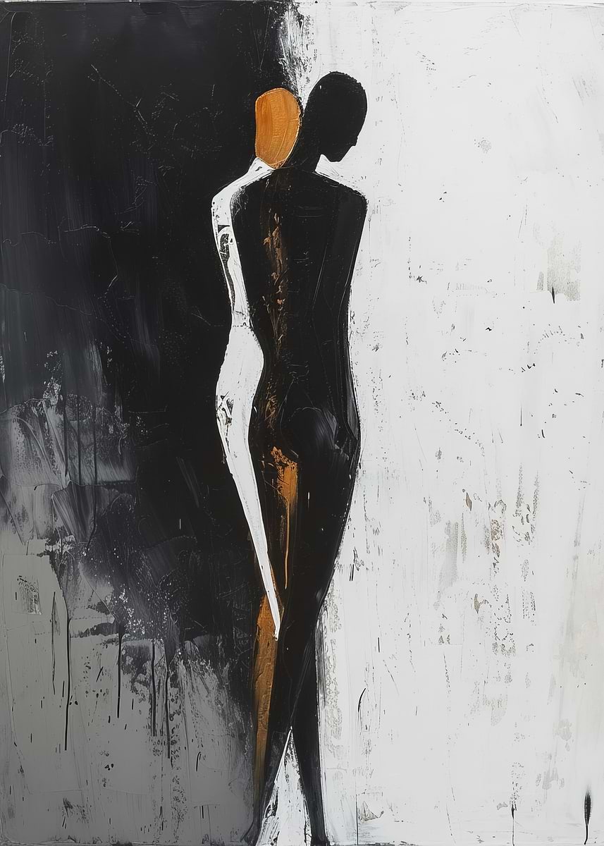 'Abstract Couple Painting' Poster, picture, metal print, paint by ...