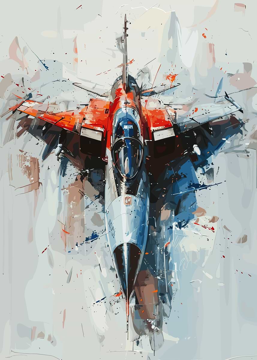 'Fighter Jet Painting' Poster, picture, metal print, paint by BS Design ...