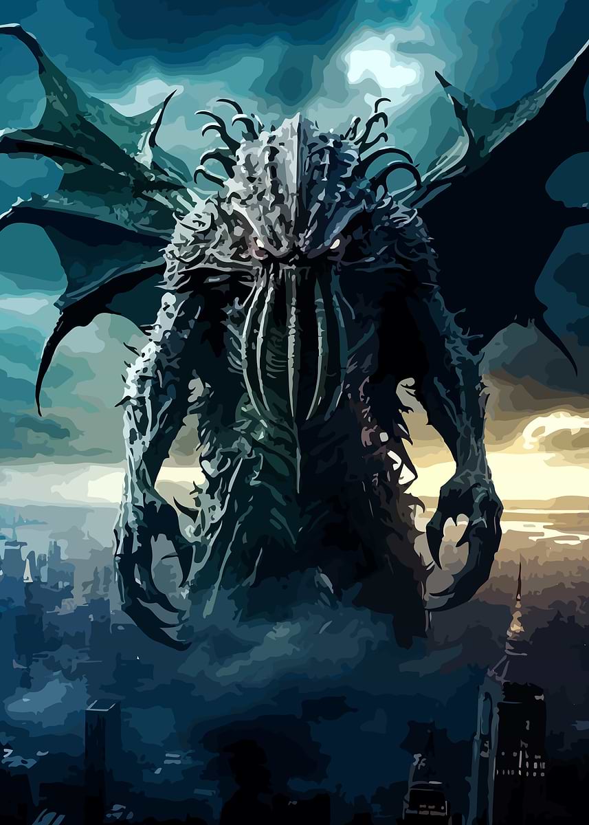 'Cthulhu Monster Art' Poster, picture, metal print, paint by Chidori ...