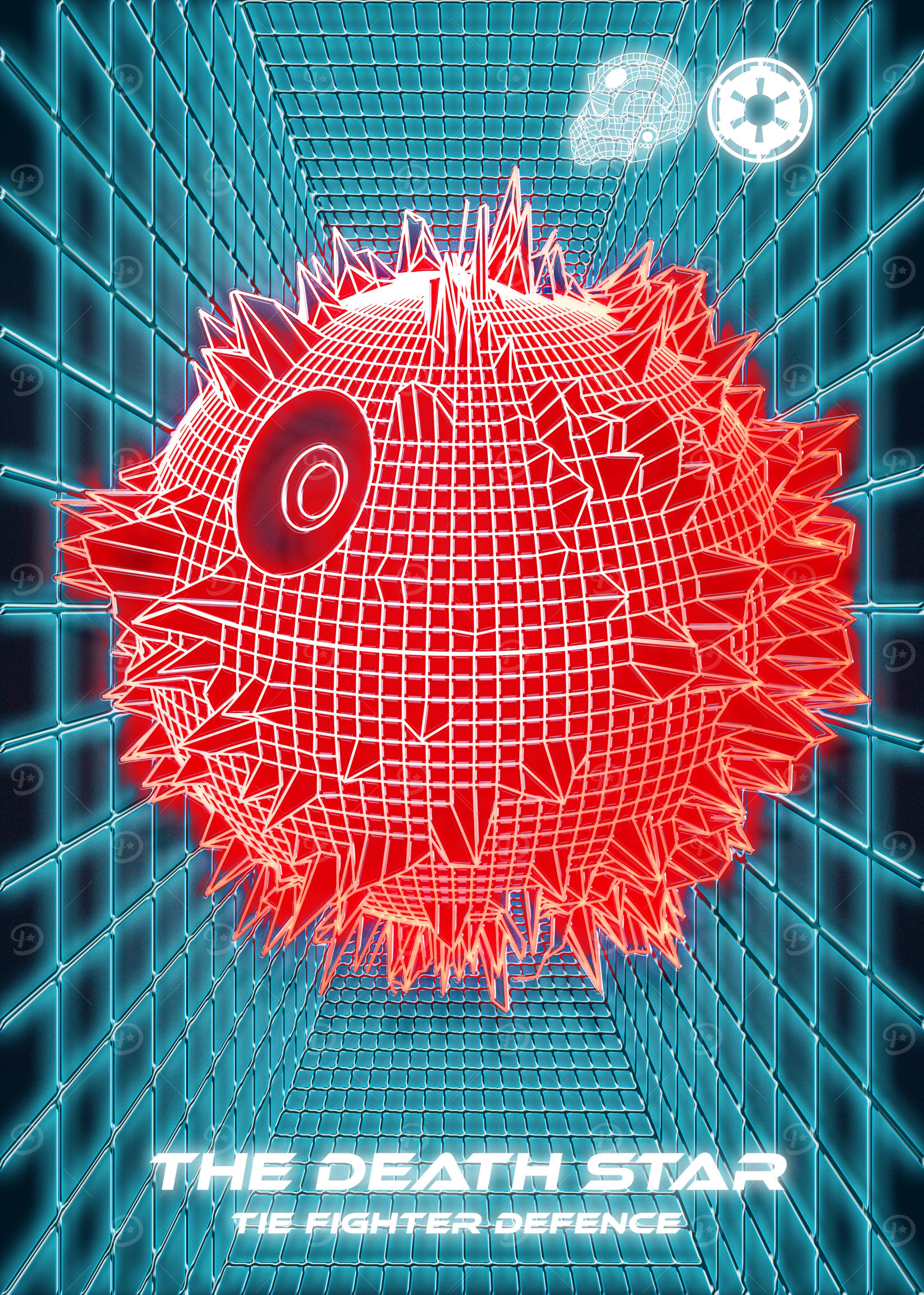 'Death Star Hyperdrive' Poster, picture, metal print, paint by Star ...