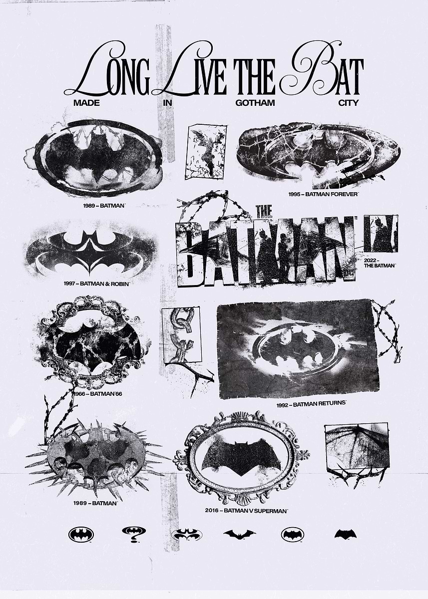'Batman sign' Poster, picture, metal print, paint by DC Comics | Displate