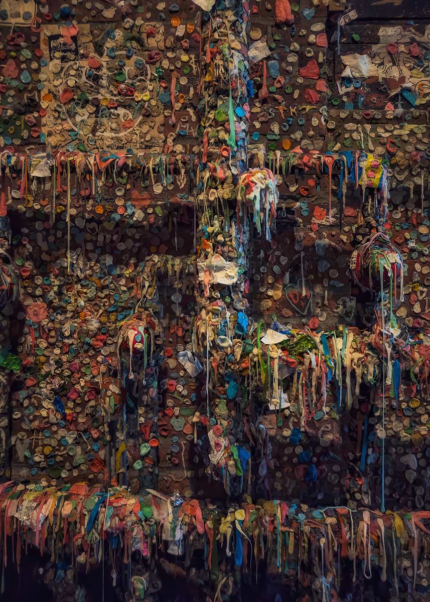 'Gum Wall' Poster, picture, metal print, paint by Jonathan Nguyen ...