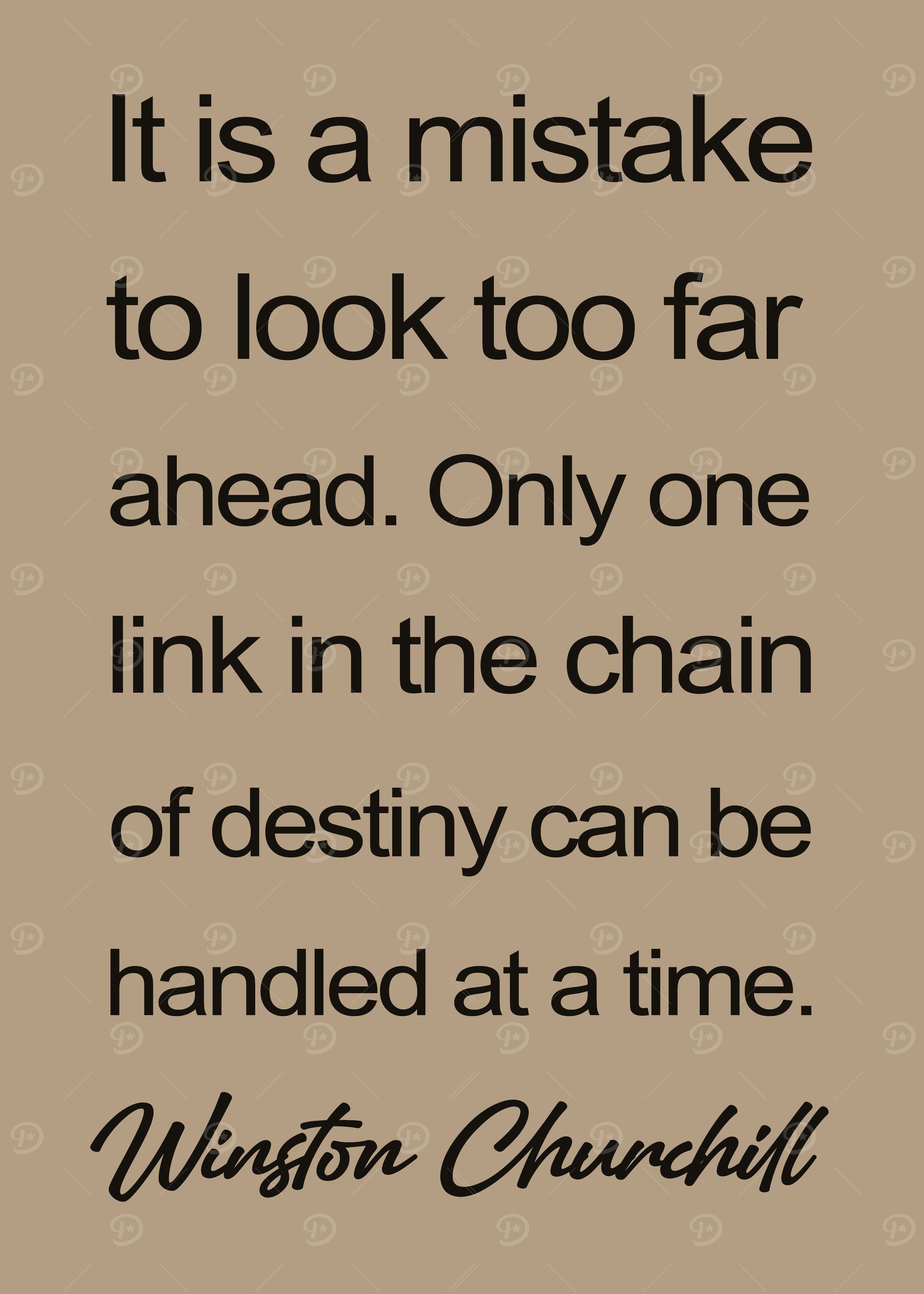 'Winston Churchill Quote Inspirational Motivation' Poster, picture ...