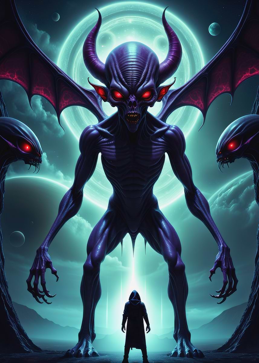 'Demonic Creature Art' Poster, picture, metal print, paint by Maglau ...