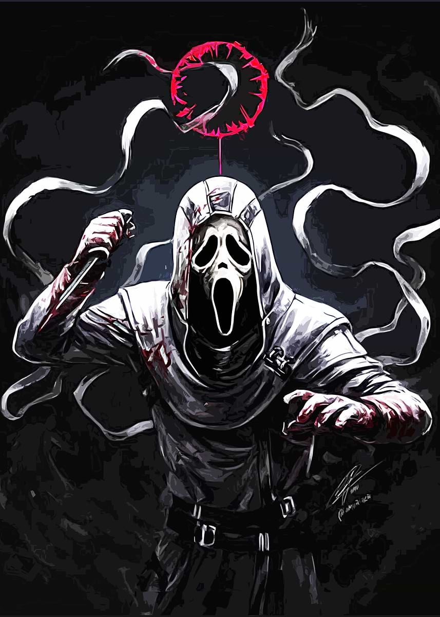 'Ghostface dead by daylight' Poster, picture, metal print, paint by ...