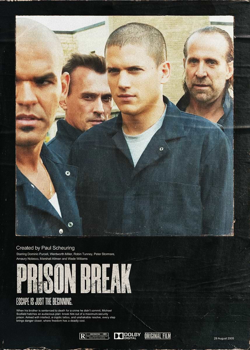 'Prison Break' Poster, picture, metal print, paint by Nerdworld 1 ...