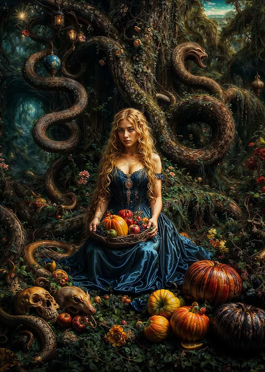 'Eve' Poster, picture, metal print, paint by Alice White Milano | Displate
